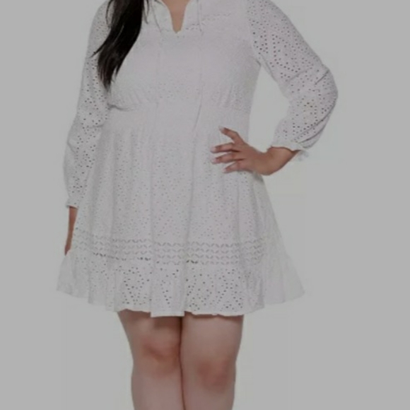 Belldini | Dresses | Belldini Eyelet Ruffle Dress | Poshmark